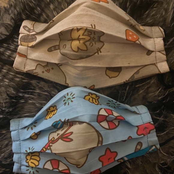Pusheen | Accessories | Handmade Pusheen Facemask Bundle Adult Sized ...